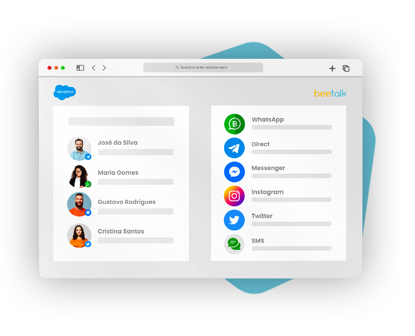 beeTalk + Salesforce – Beecloud